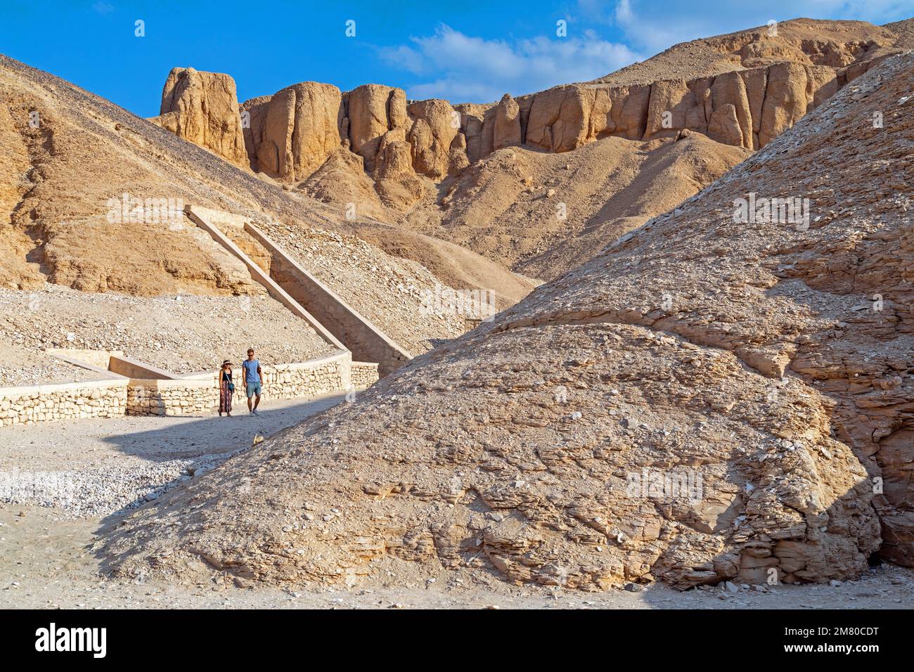 MOUNTAIN OF THEBES RESEMBLING A PYRAMID IN THE VALLEY OF THE KINGS ...