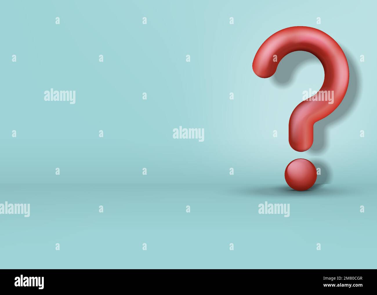 Question mark on green background with shadow. Vector illustration. Eps ...