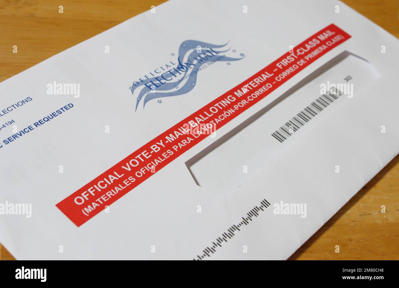 Absentee voter vote by mail ballot Stock Photo - Alamy