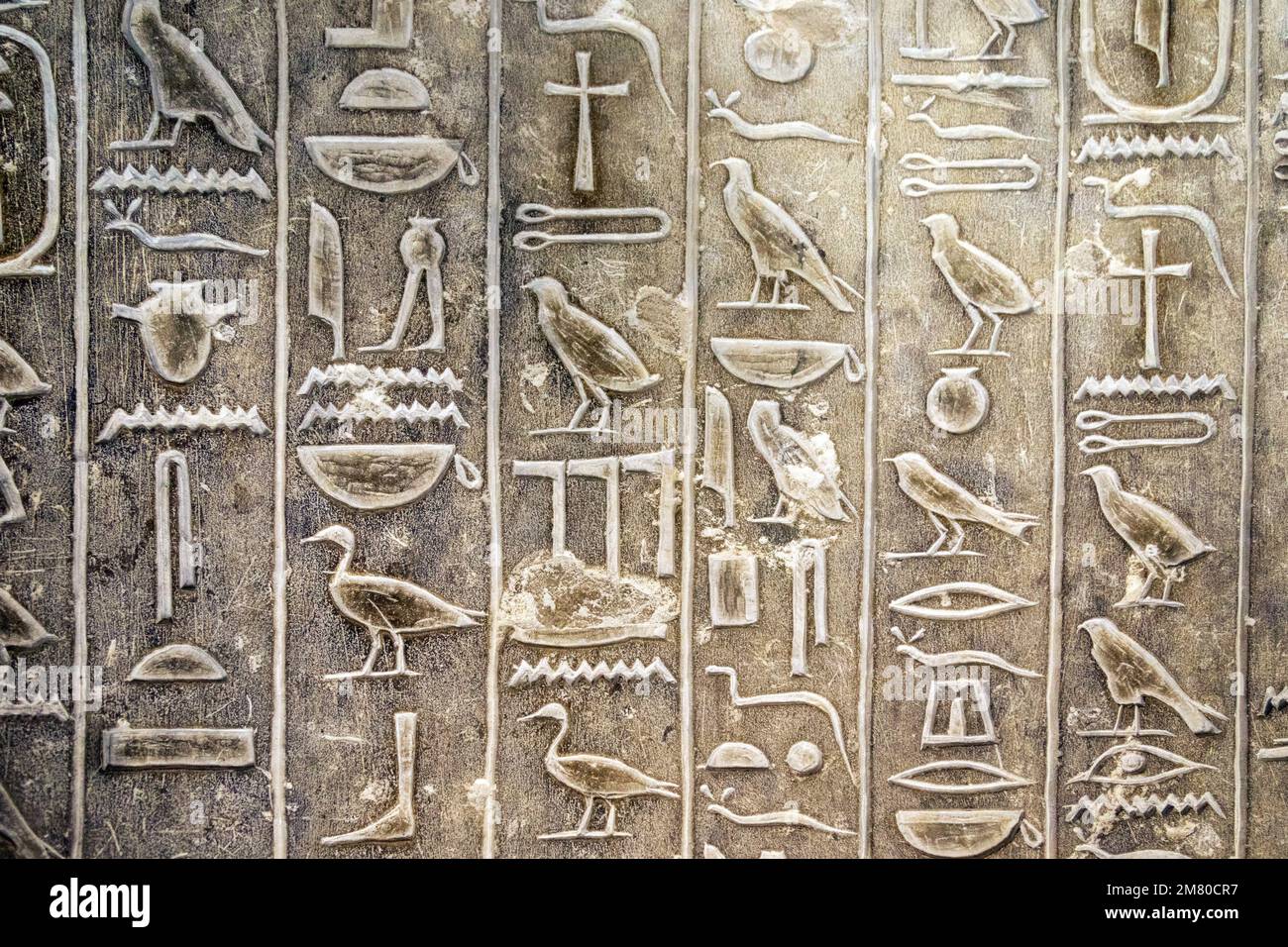 EGYPTIAN HIEROGLYPHS, FIGURATIVE HOLY WRITINGS, THE TOMB OF KAGEMNI ...
