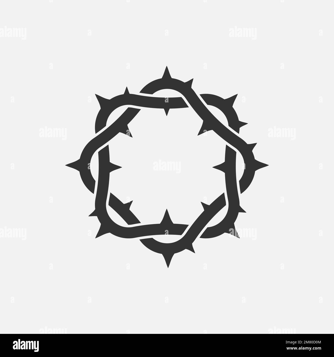 Crown of thorns icon. God friday. Vector illustration. Eps 10 Stock ...