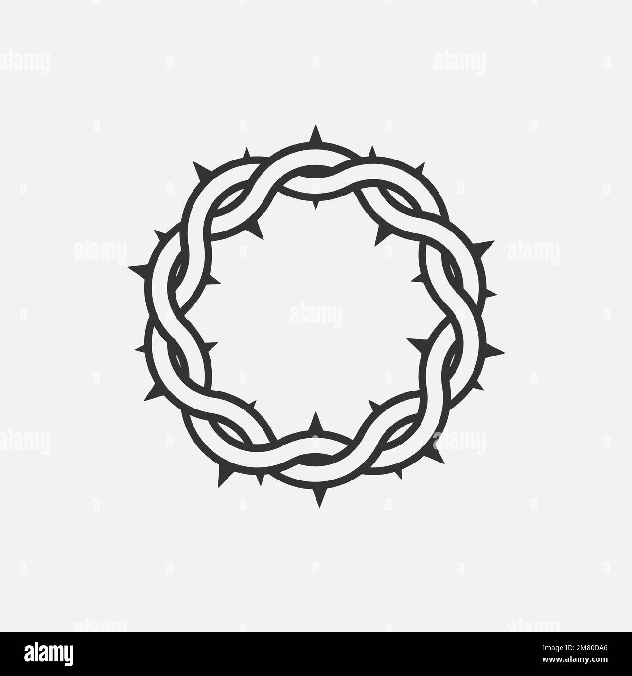 Crown of thorns icon. God friday. Vector illustration. Eps 10 Stock ...
