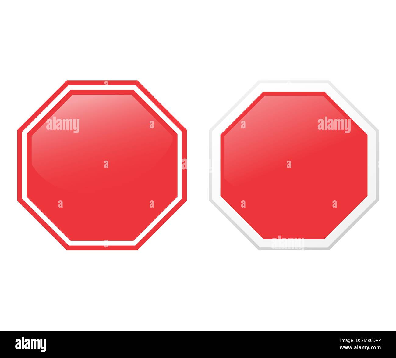 Stop sign isolated on white background. Vector illustration. Eps 10 ...