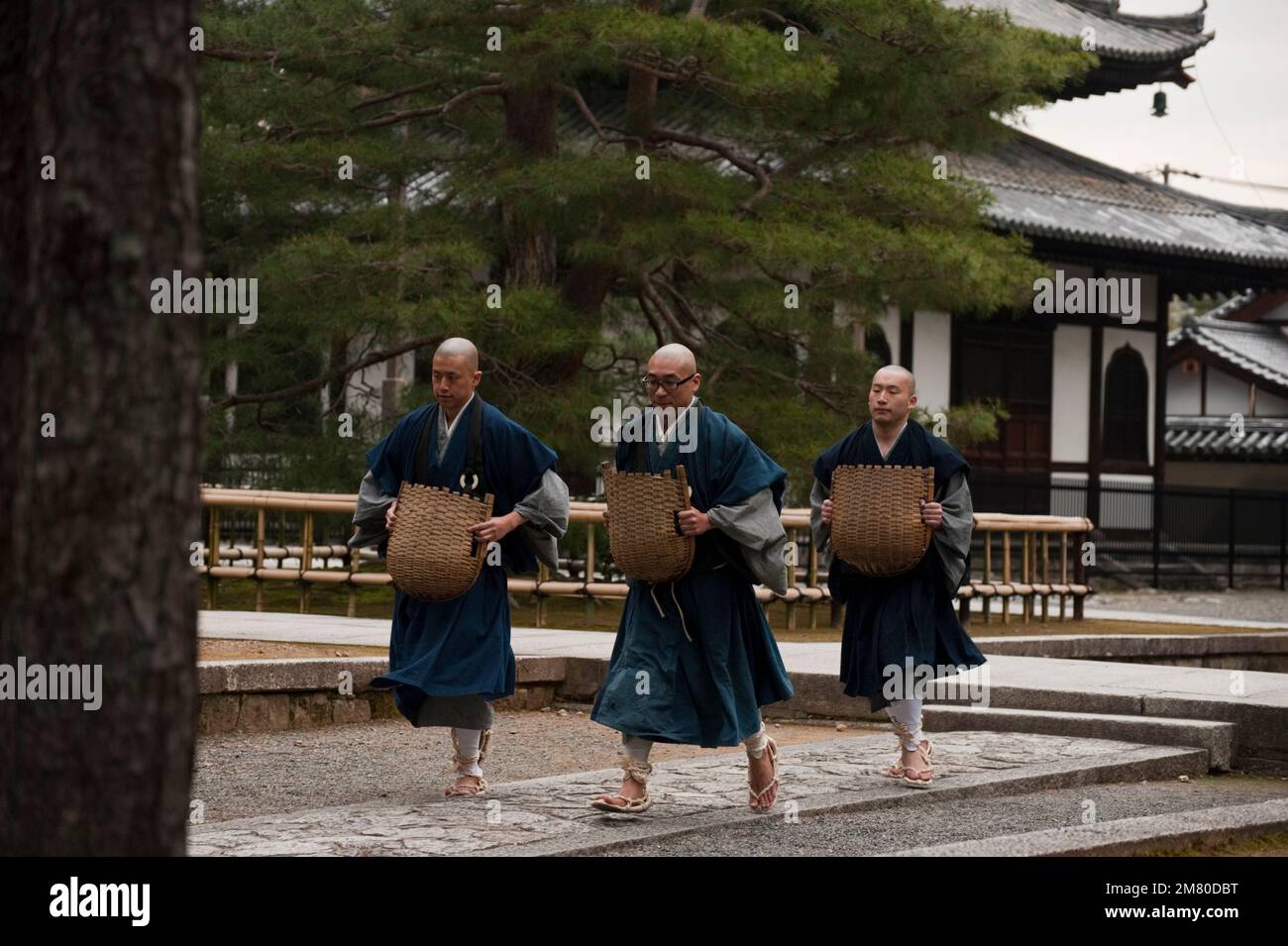 Monks at Myoshinji Temple, Kyoto, Japan Stock Photo - Alamy