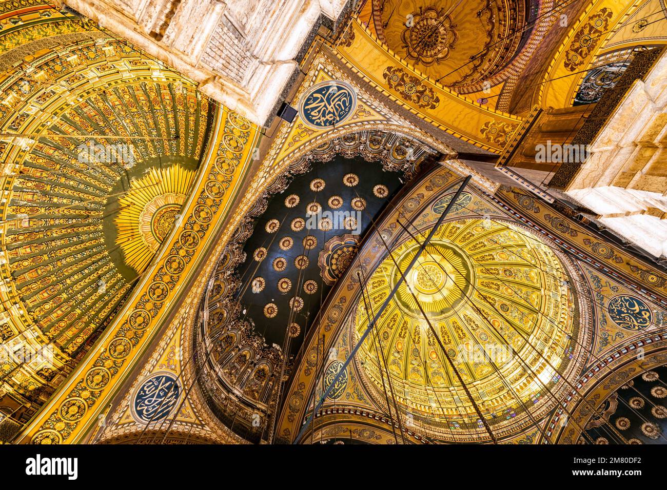 HALF-DOME CUPOLAS ORNAMENTED WITH PAINTINGS AND GILDING, THE CENTER 52 ...
