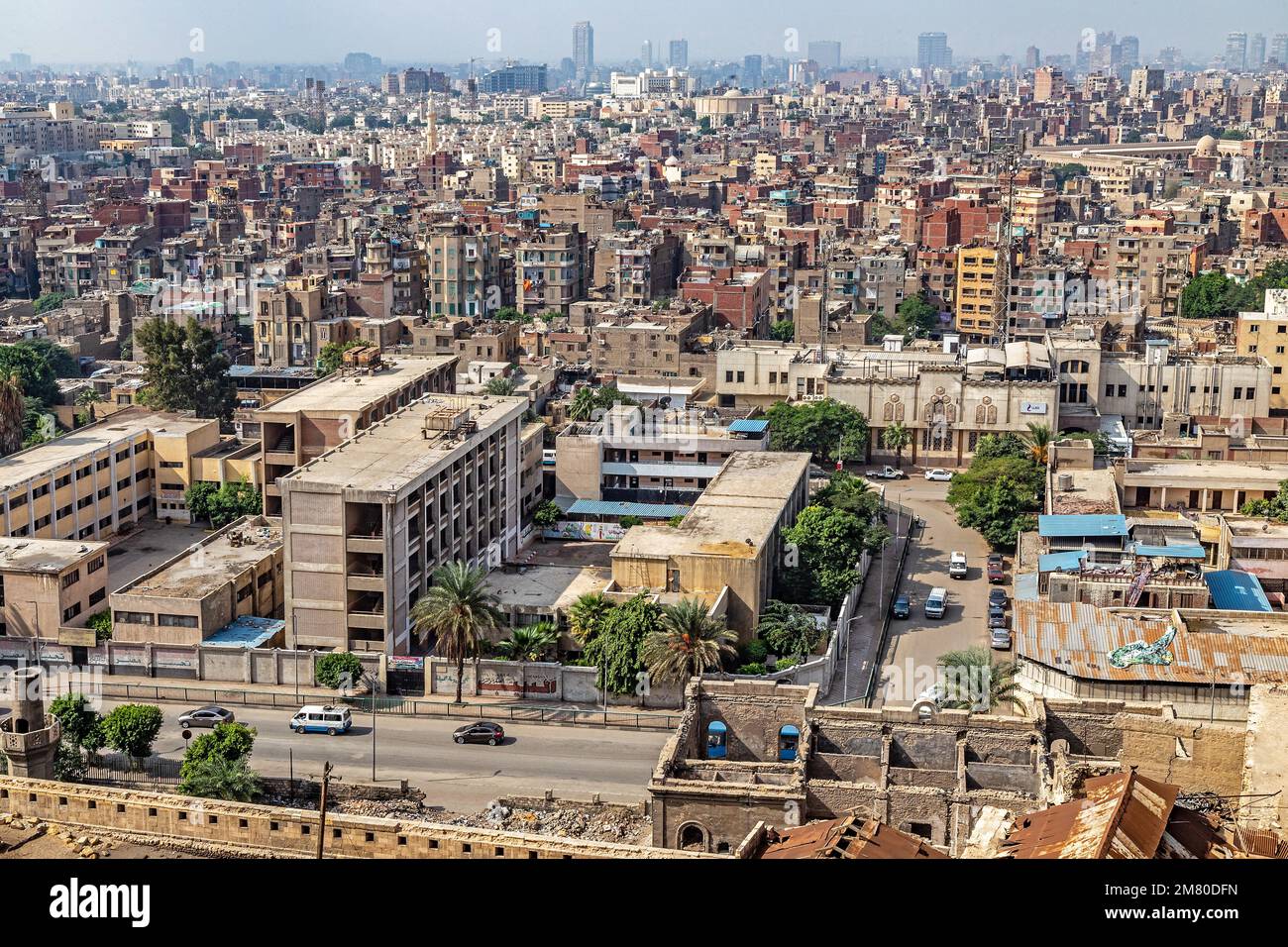 VIEW OF THE CITY FROM THE SALADIN CITADEL, SALAH EL DIN, BUILT IN THE ...