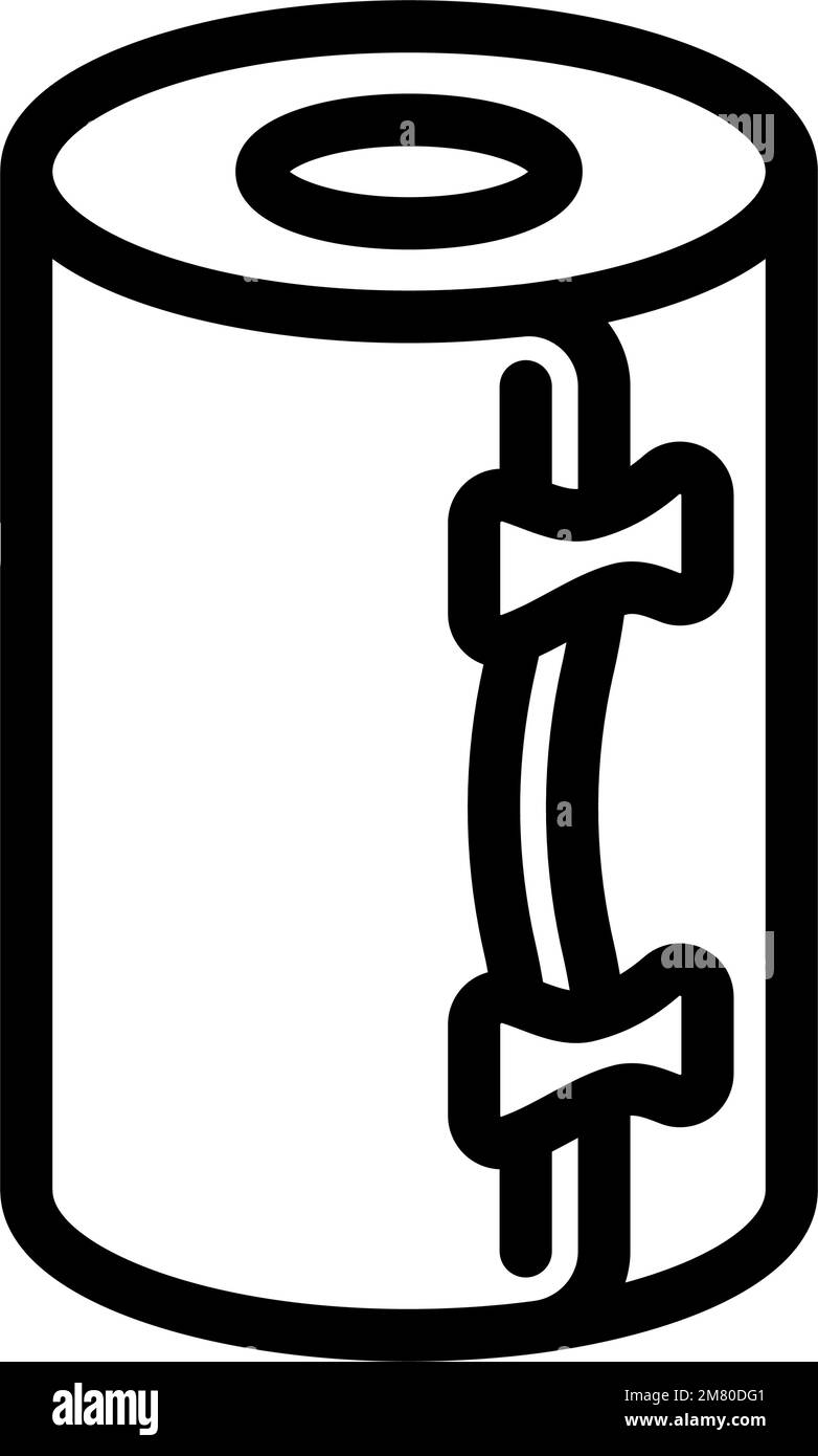 roller bandage first aid line icon vector illustration Stock Vector ...