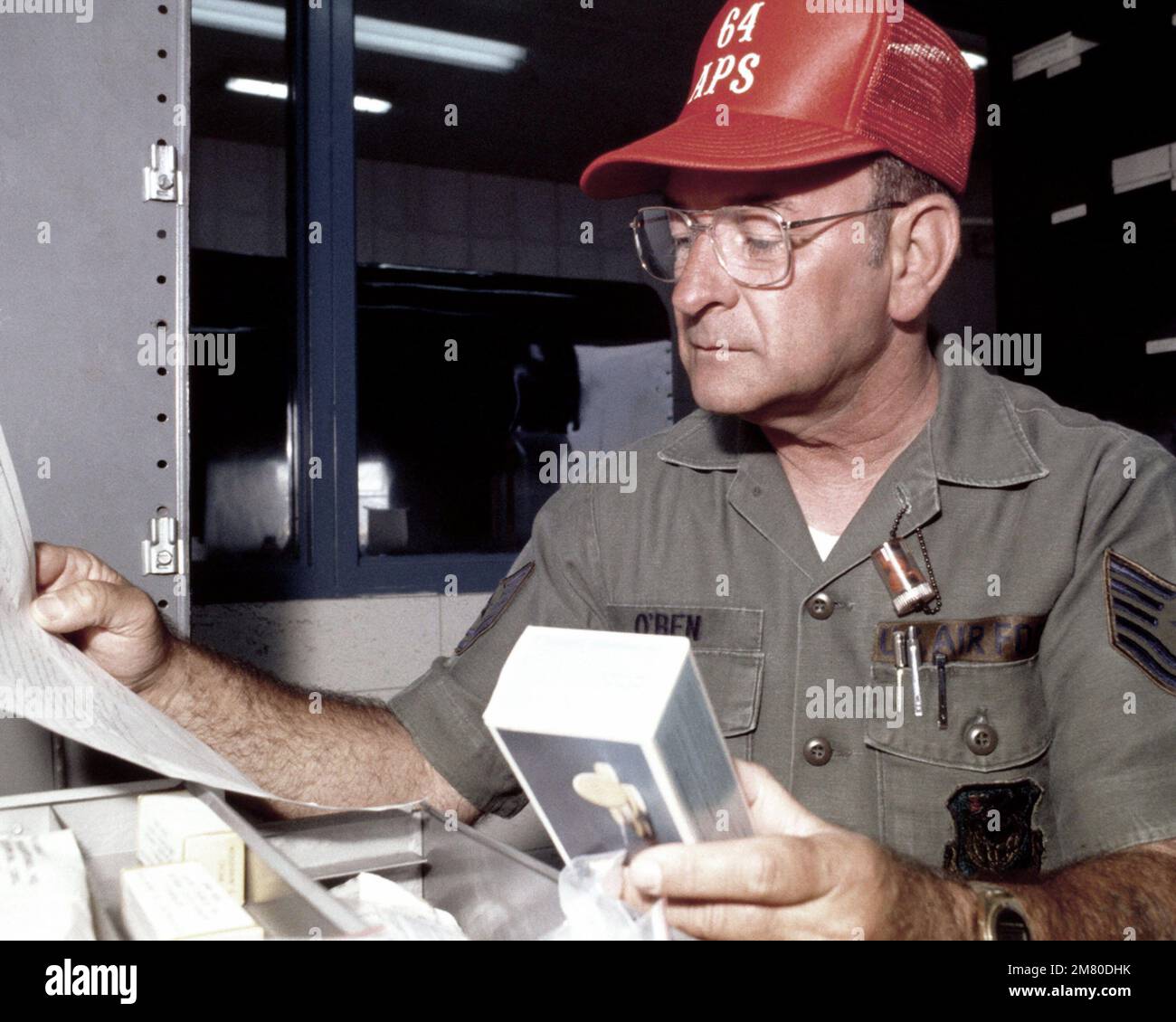 Technical Sergeant Thomas O'Brien of the 64th Aerial Port Squadron ...