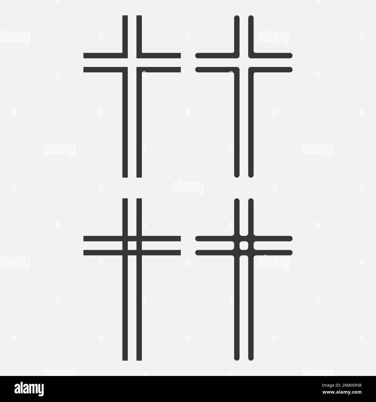 Christian Cross icon logo app, UI. Vector illustration. Eps 10 Stock ...