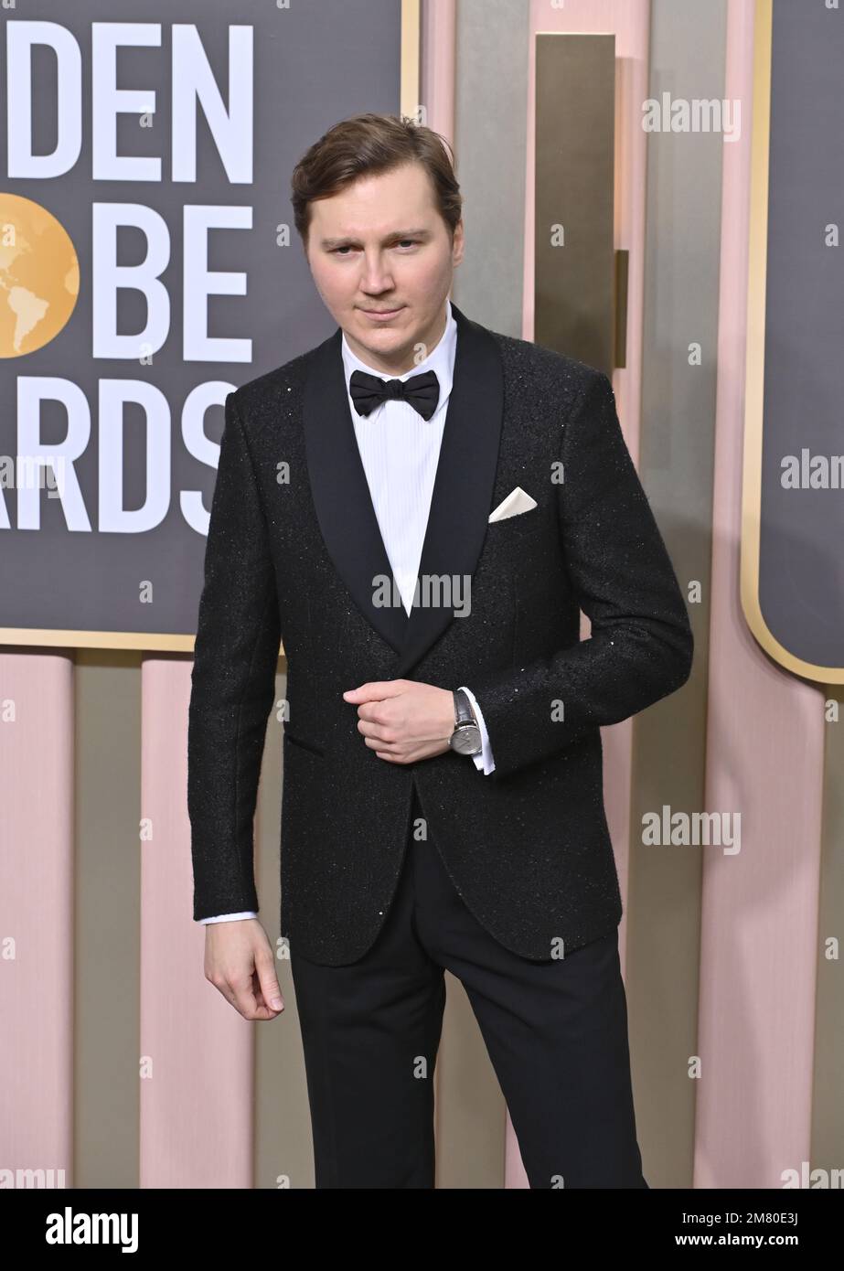 Los Angeles, USA. 10th Jan, 2023. Paul Dano arriving at the 80th Golden ...