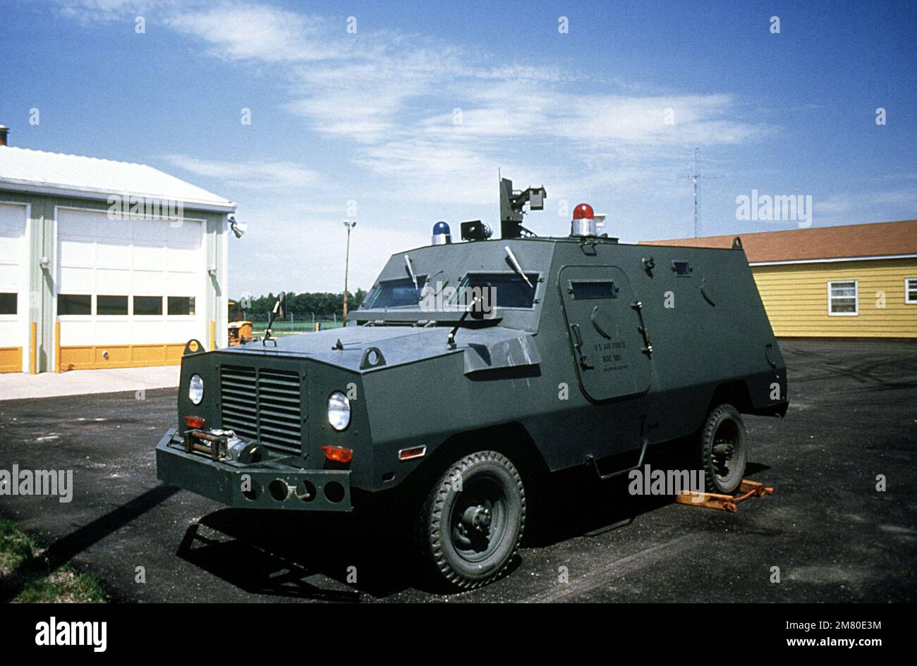 A left front view of a U.S. Air Force Peacekeeper Security Police ...