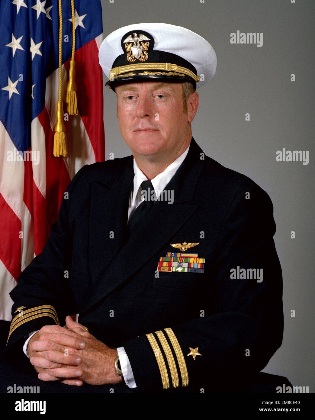 CDR Ted E. Cash, USN (covered). Country: Unknown Stock Photo - Alamy