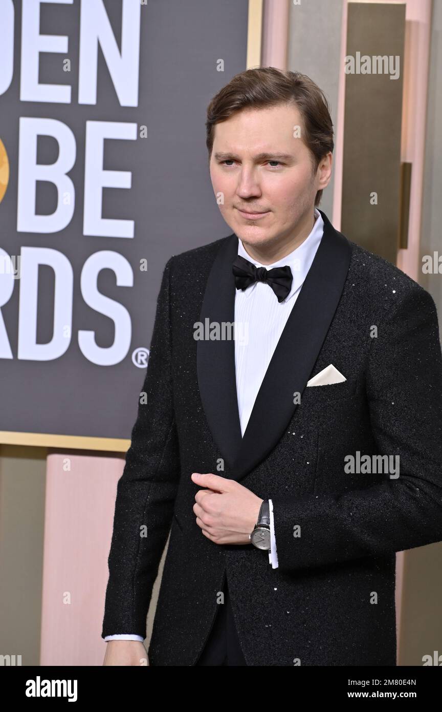 Los Angeles, USA. 10th Jan, 2023. Paul Dano arriving at the 80th Golden ...