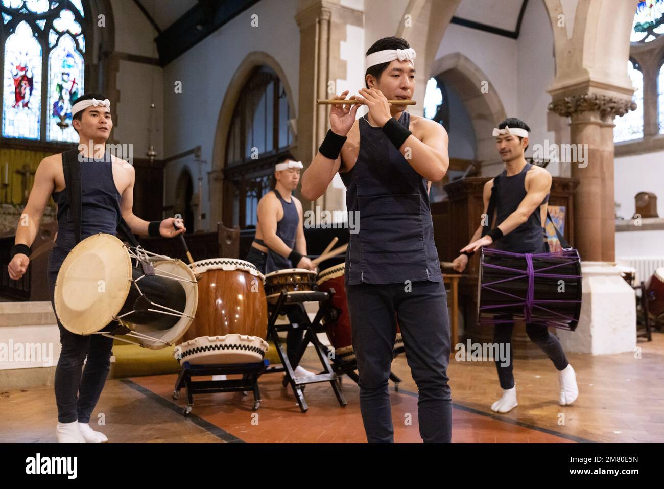 Shumei Taiko performance by Japanese professional drummers at All ...