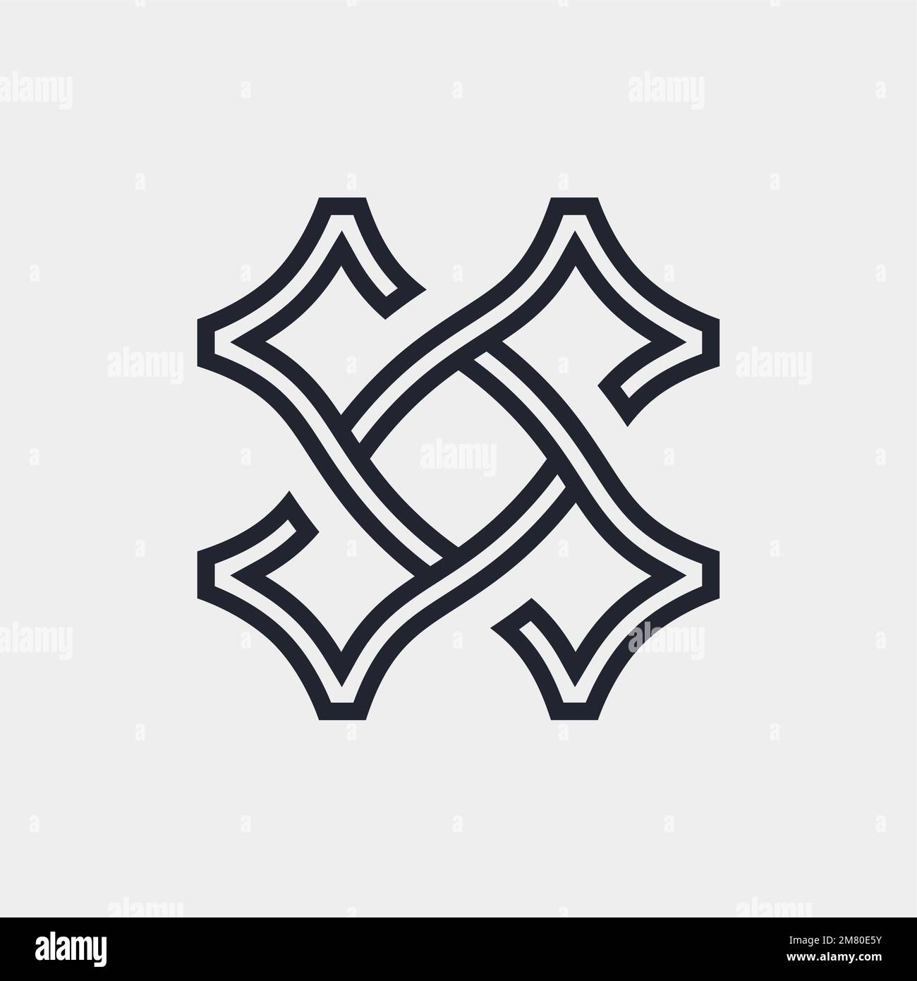 Complex Geometric Contemporary Element. Logo Template Design for ...