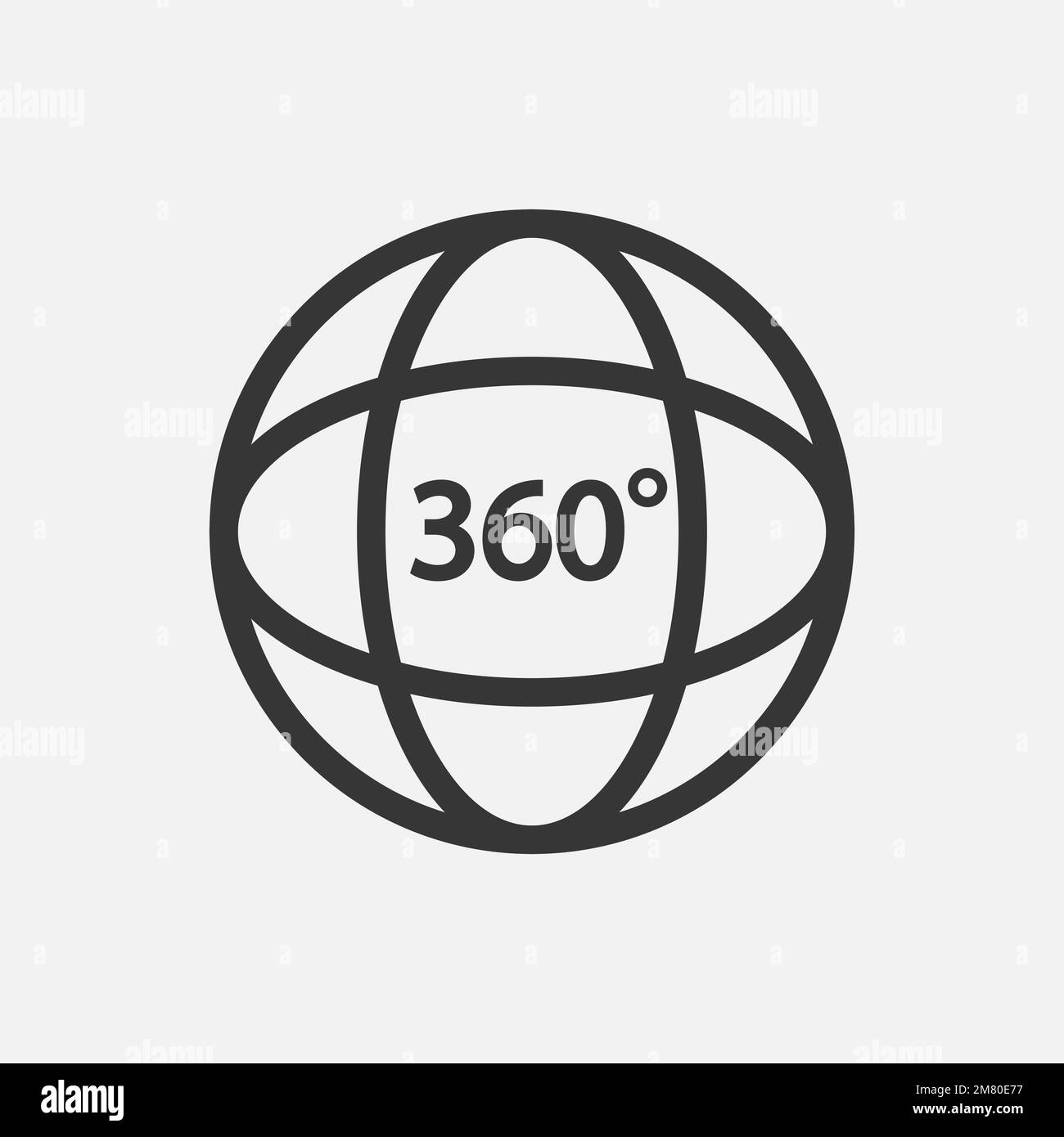 360 Icon. 360 degree view symbol. Vector illustration. Eps 10 Stock Vector Image & Art - Alamy