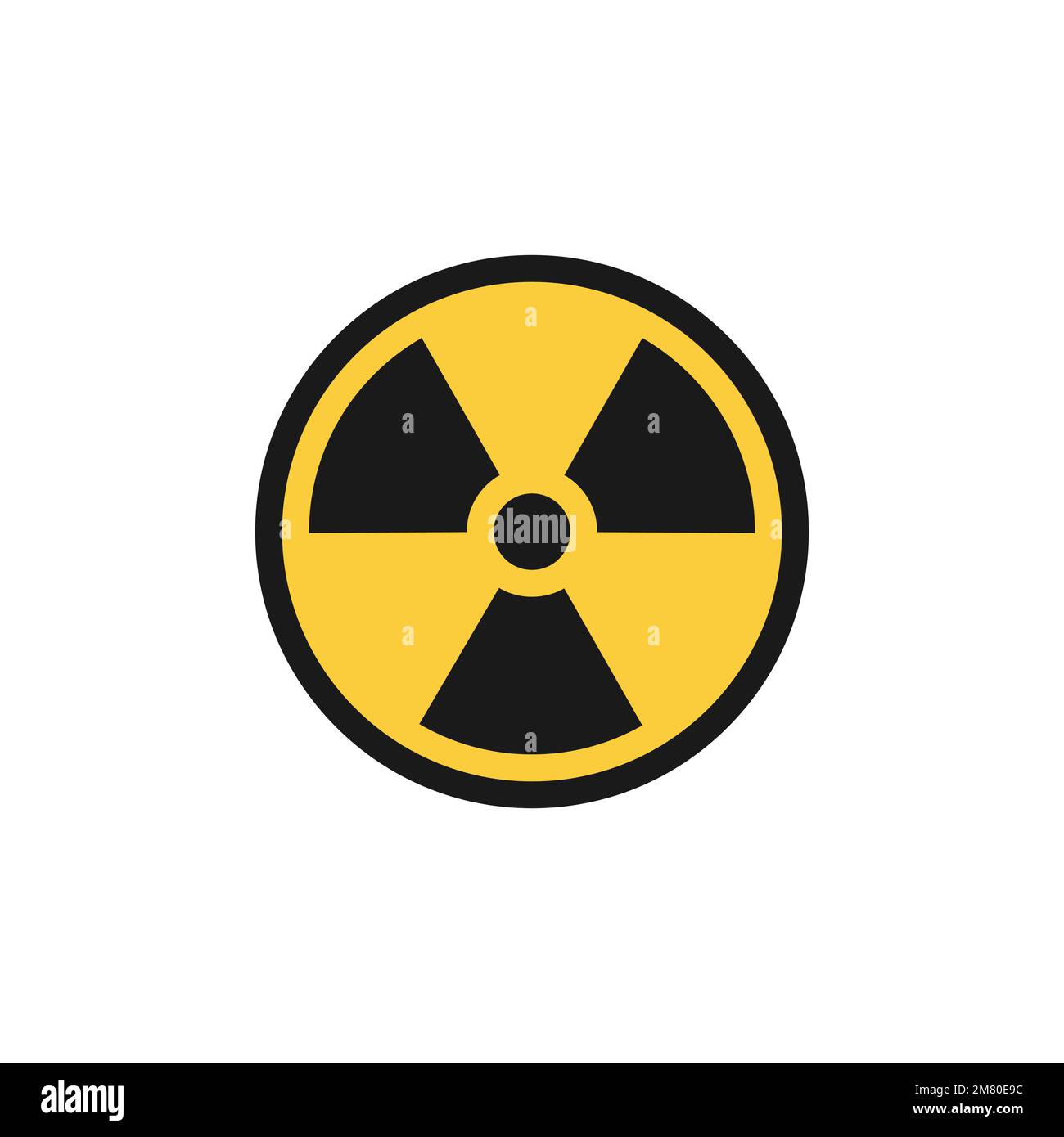Radiation symbol. Radiation warning icon. Vector illustration. Eps 10 ...