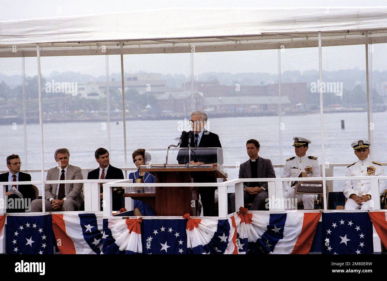 Sen. Lawton M. Chiles, D-Florida, addresses guests and spectators ...