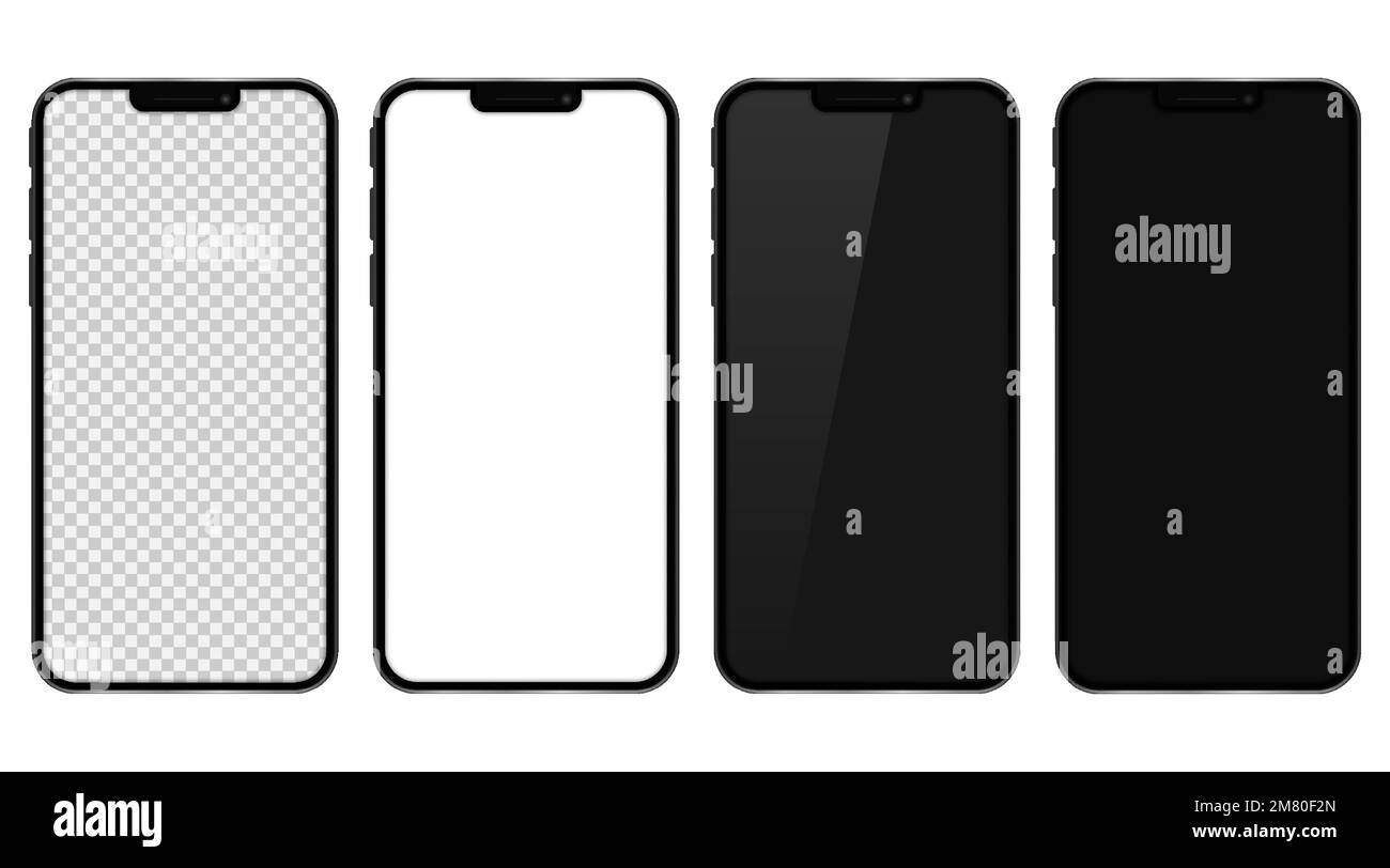 High quality realistic trendy no frame smartphone. Mockup phone for ...