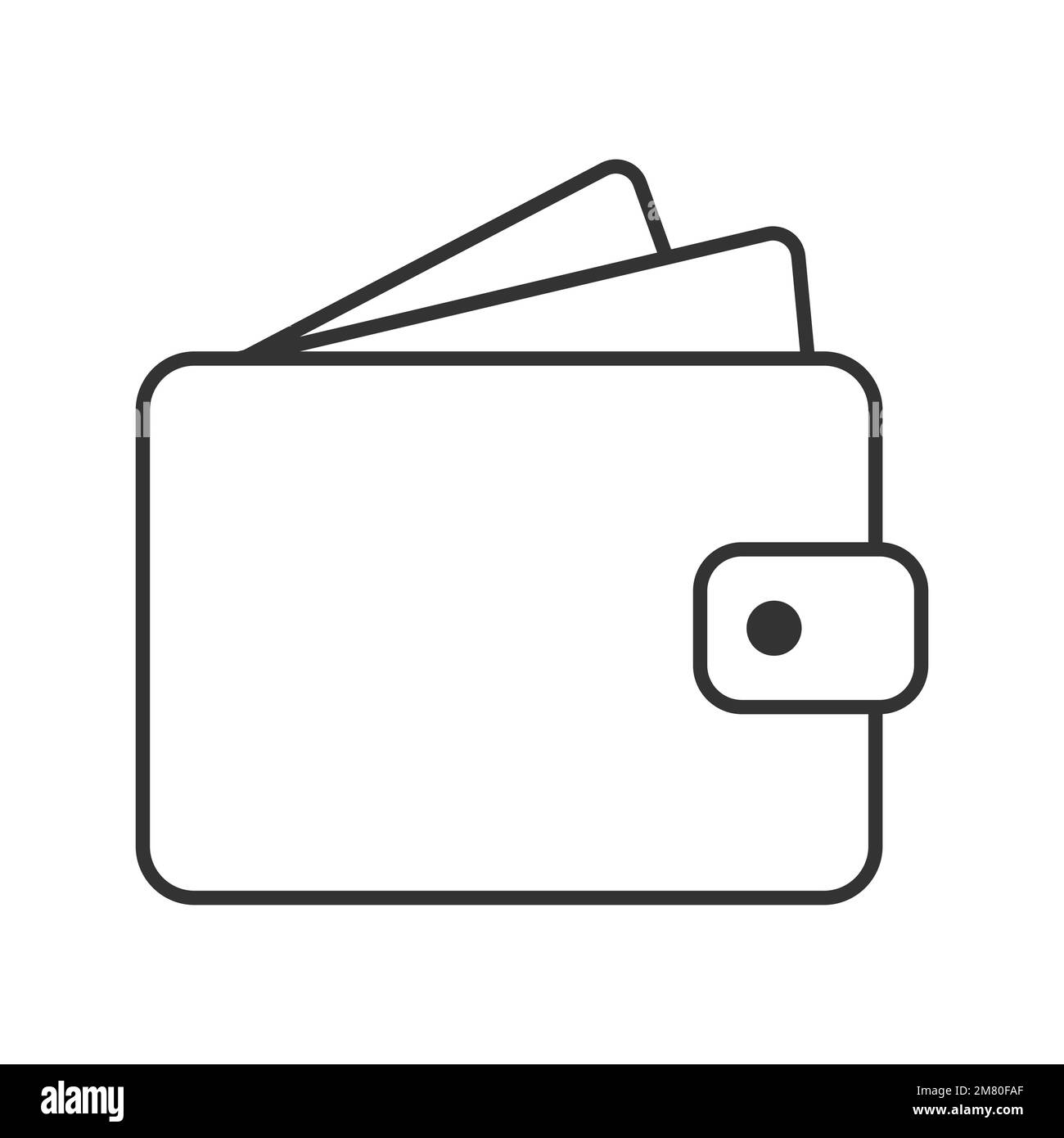 Simple wallet flat black Black and White Stock Photos & Images - Alamy