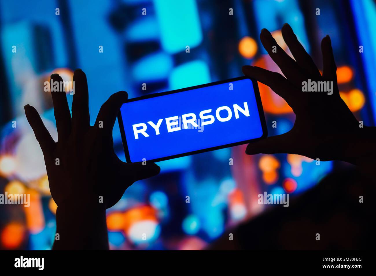In this photo illustration, the Ryerson Holding Corporation logo is ...