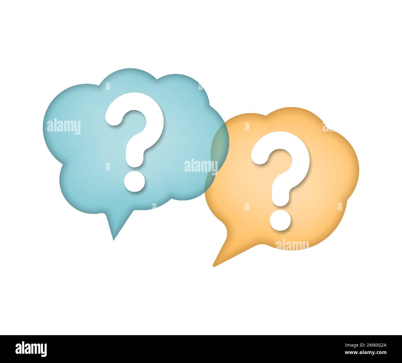Question mark. Speech bubble. FAQ sign. Vector illustration Eps 10 ...