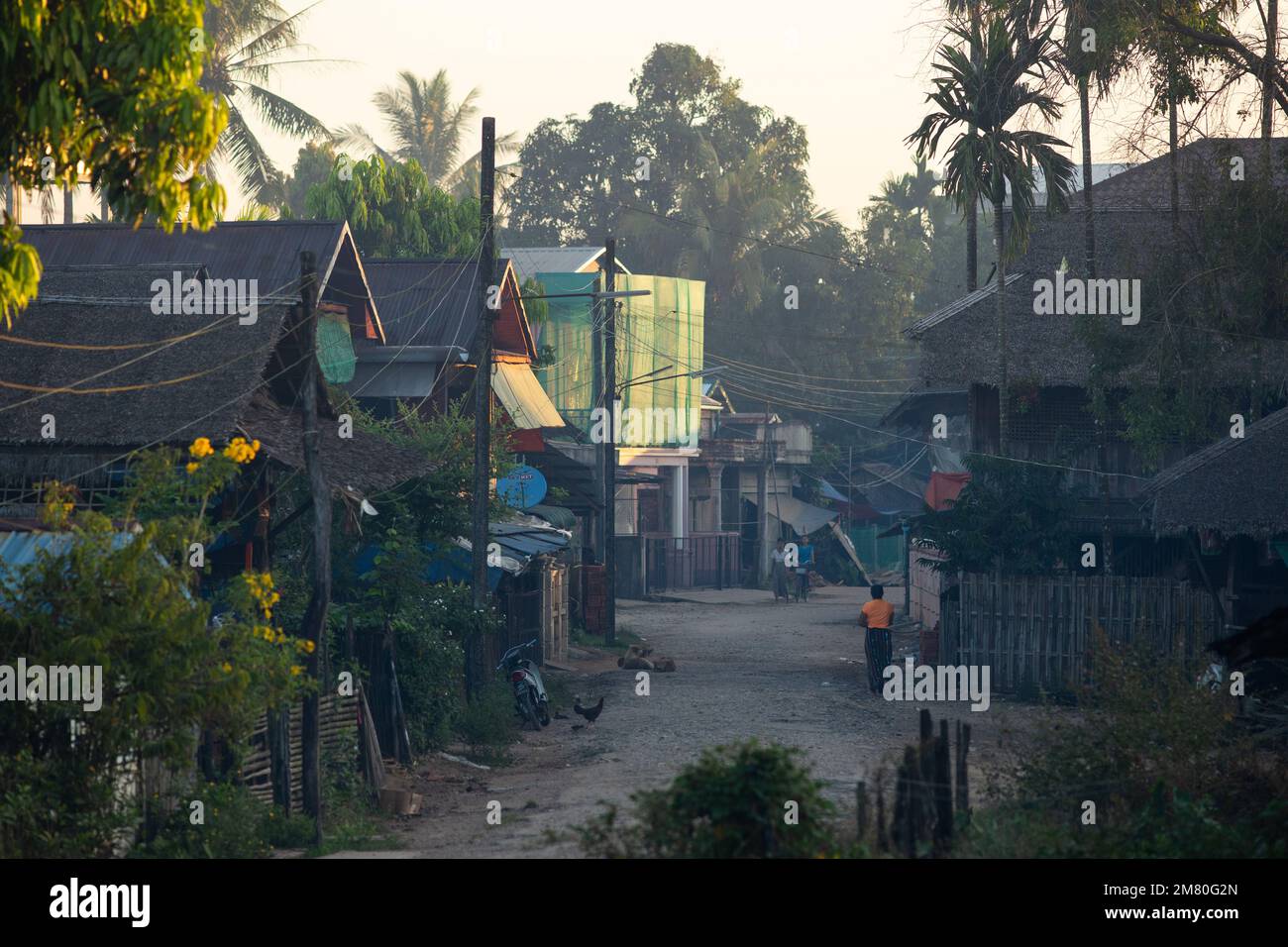 myanmar village daily life - dawei myanmar Stock Photo - Alamy