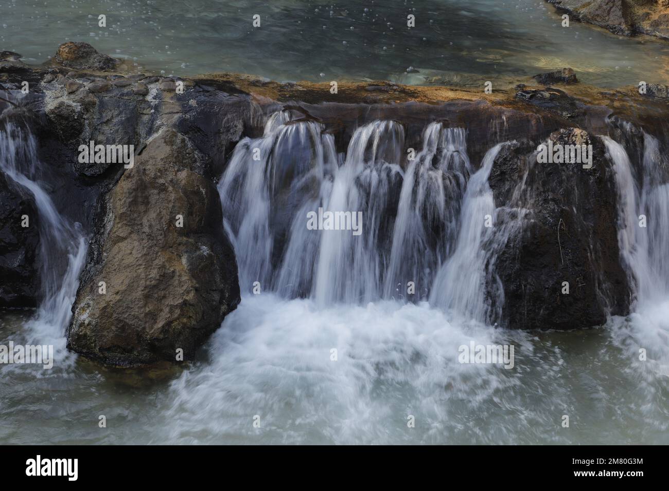 slow shutter speed at a waterfall Stock Photo - Alamy