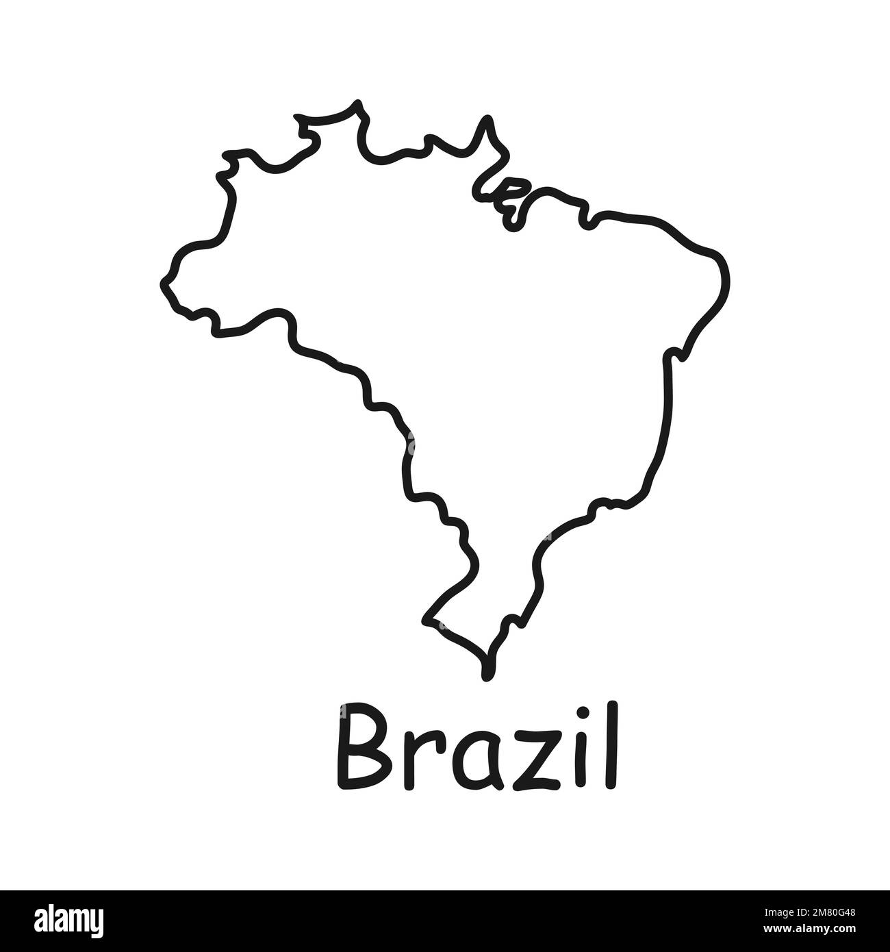 brazil map icon isolated on white background. Vector illustration. Eps ...