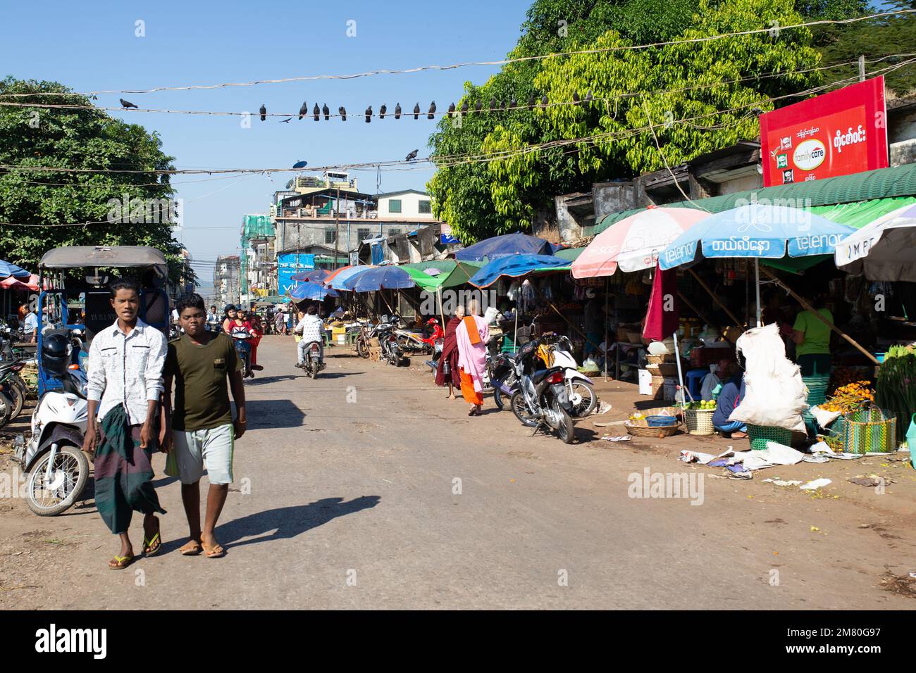 Streets in the City of Mawlamyine, Myanmar Stock Photo - Alamy