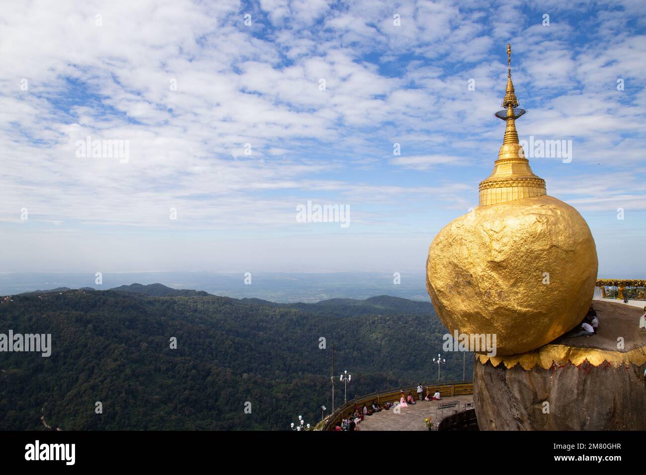 The Kyaik Htee Yoe Pagoda, or Golden Rock, also known as the Kyaiktiyo ...