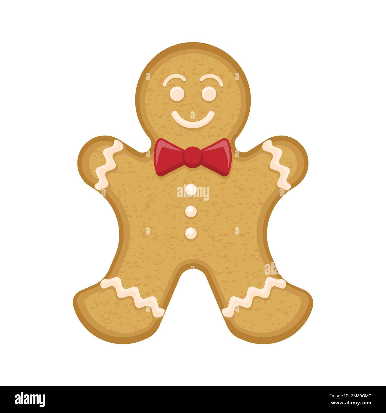 Holiday gingerbread man cookie. Happy new year decoration. Merry ...