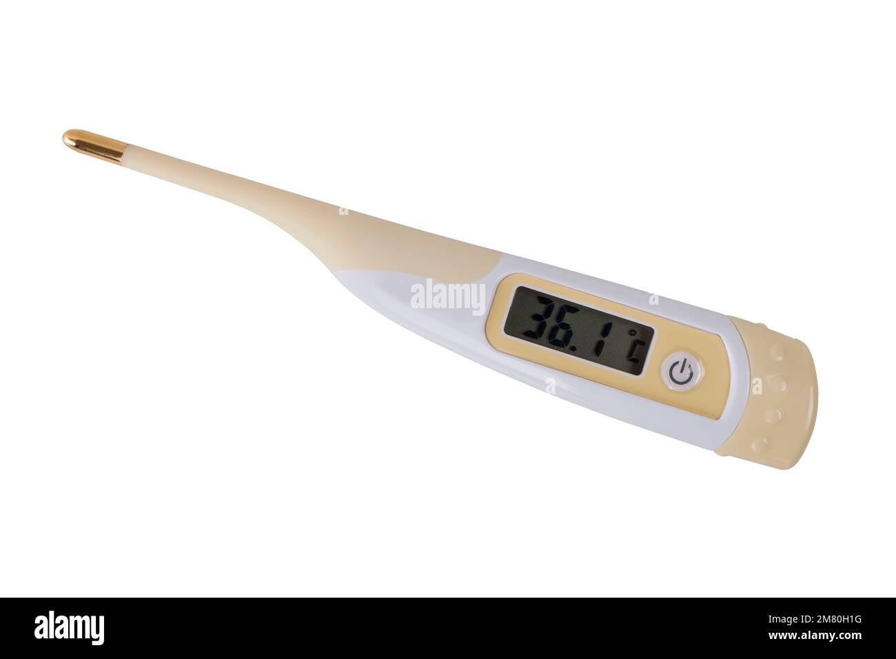 Digital thermometer isolated on white background Stock Photo - Alamy
