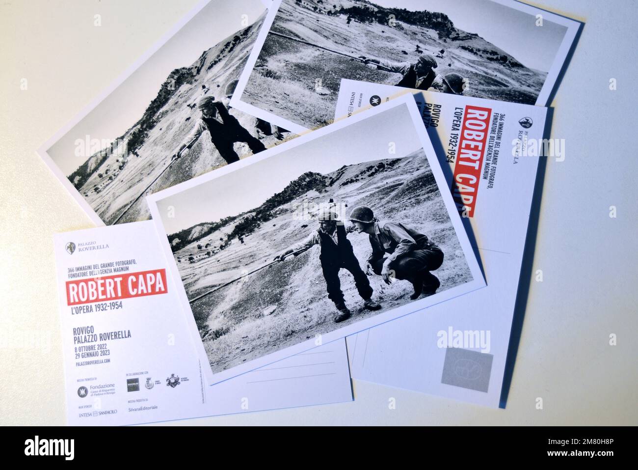 Rovigo, Italy. Palazzo Roverella., Robert Capa Photo exhibition. Title ...