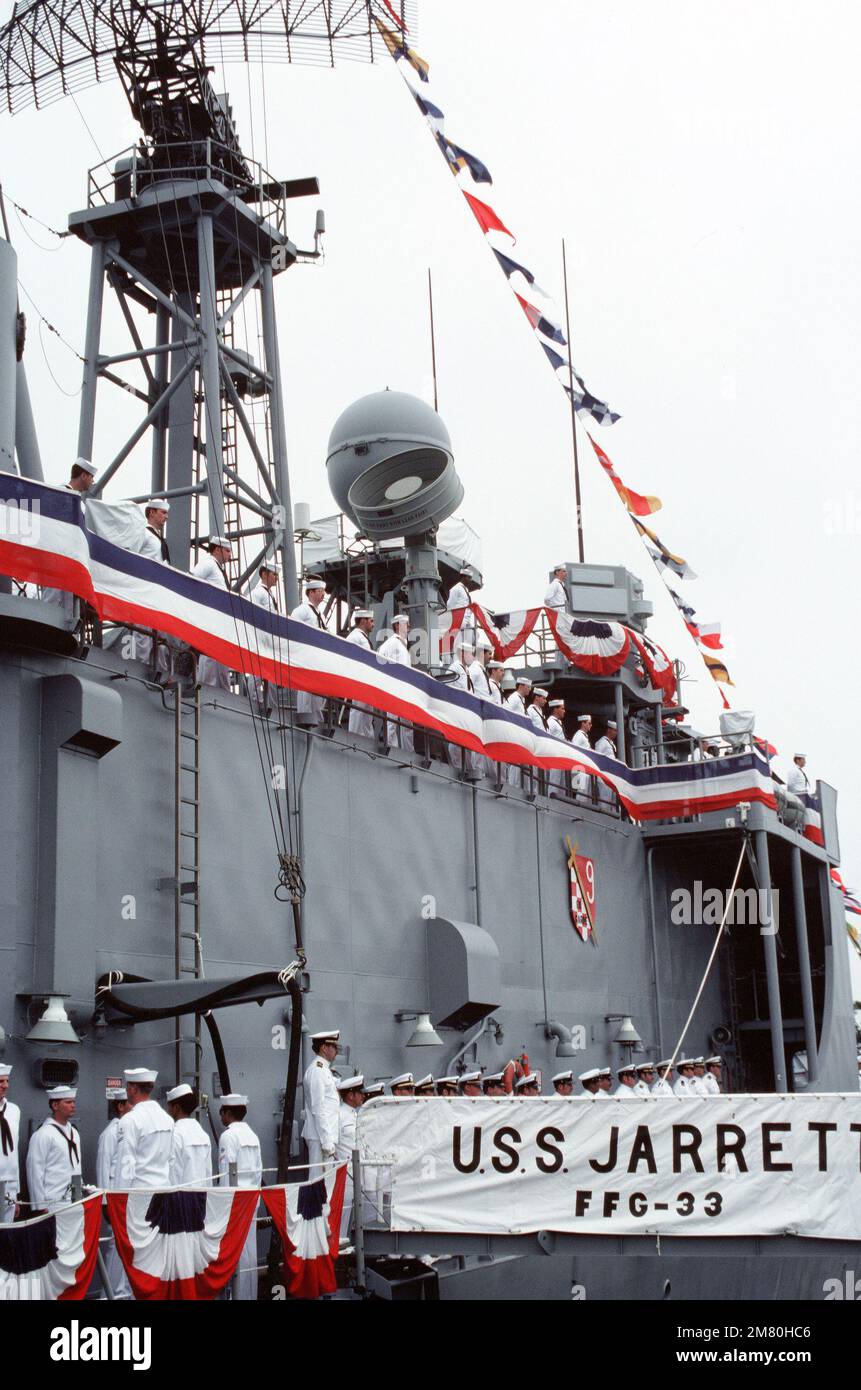 Guided missile frigate uss jarrett ffg 33 hi-res stock photography and ...