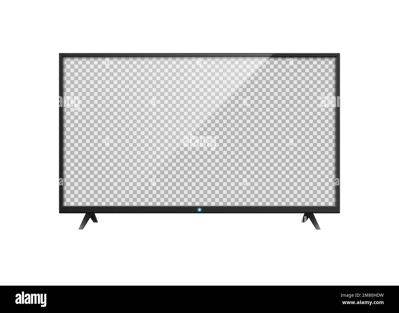 4k tv screen. Device screen mockup. LCD or LED tv screen. Vector ...