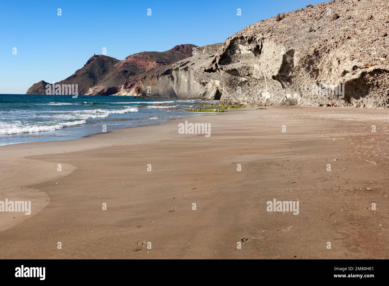 Genoveses beach. Cape of Gata Natural Park Stock Photo - Alamy