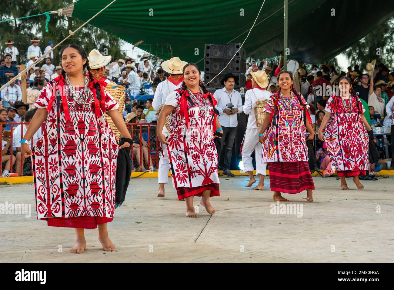 Dancers from Valle Nacional perform a traditional dance at the ...