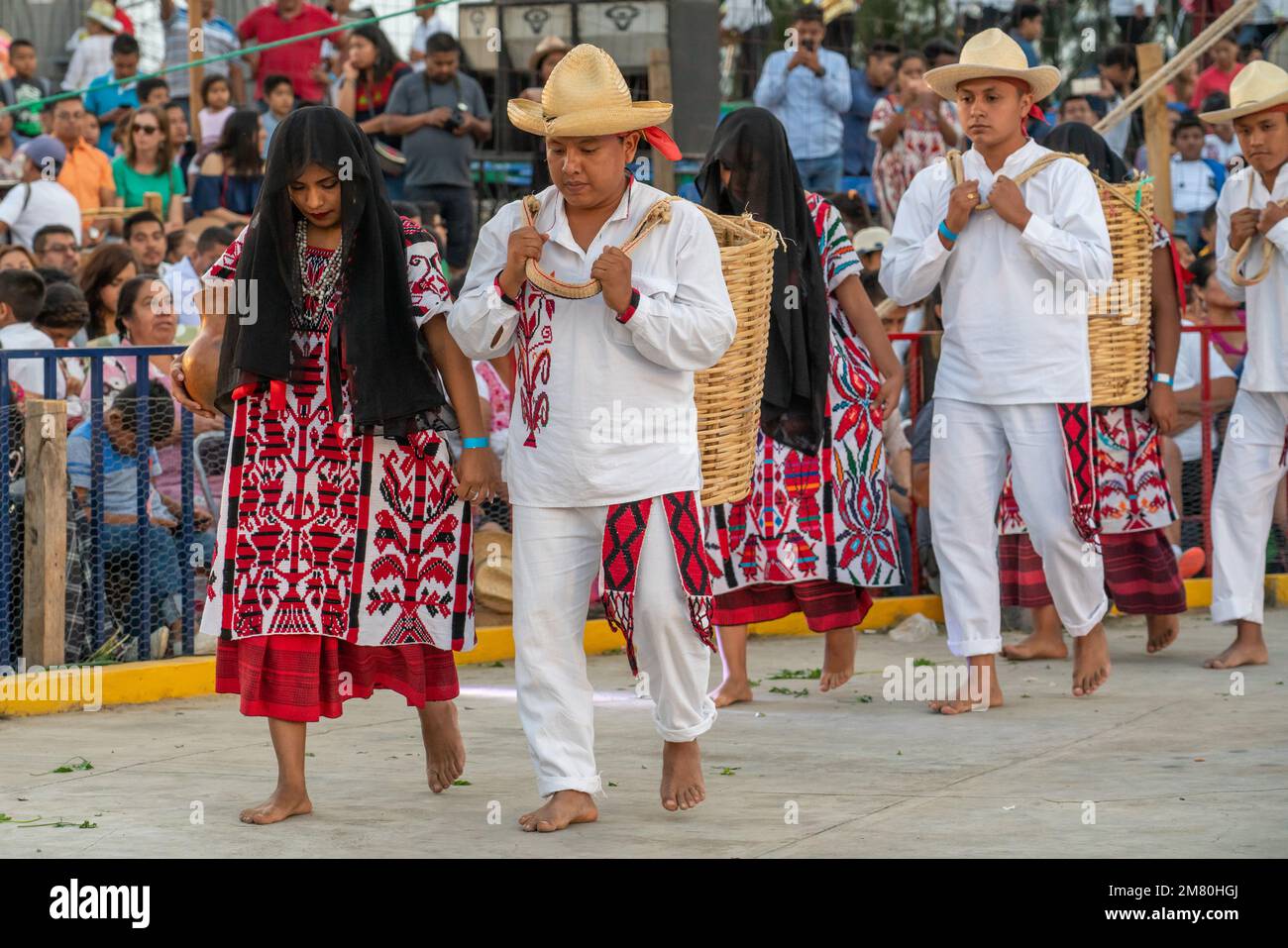 Dancers from Valle Nacional perform a traditional dance at the ...