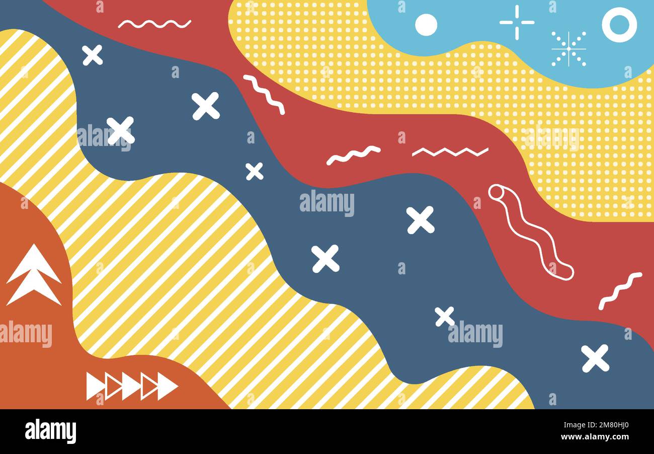 Creative children cartoon color splash background. Abstract pop art ...