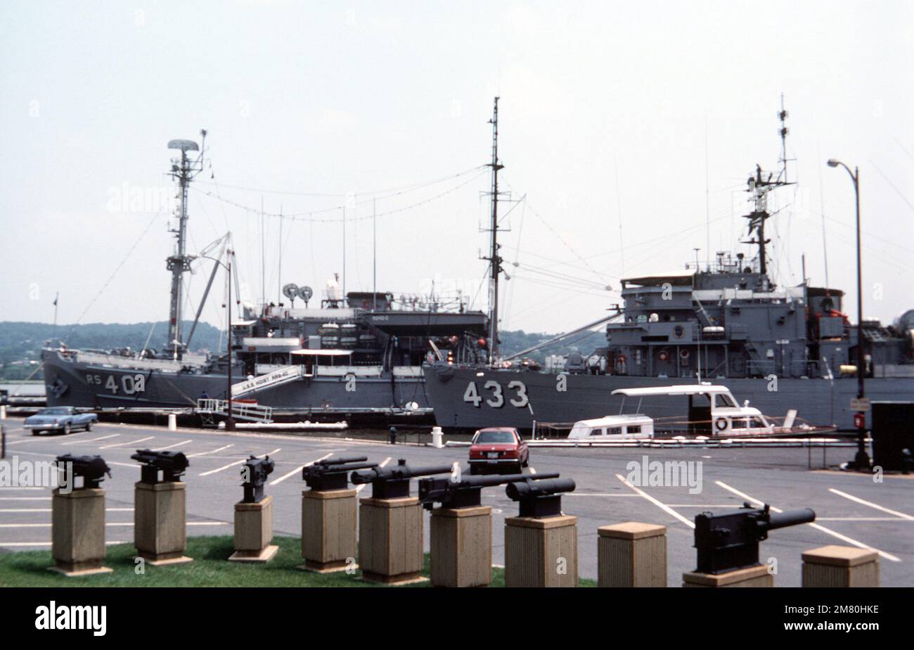 A view from the Historical Park at the Washington Navy Yard showing the ...
