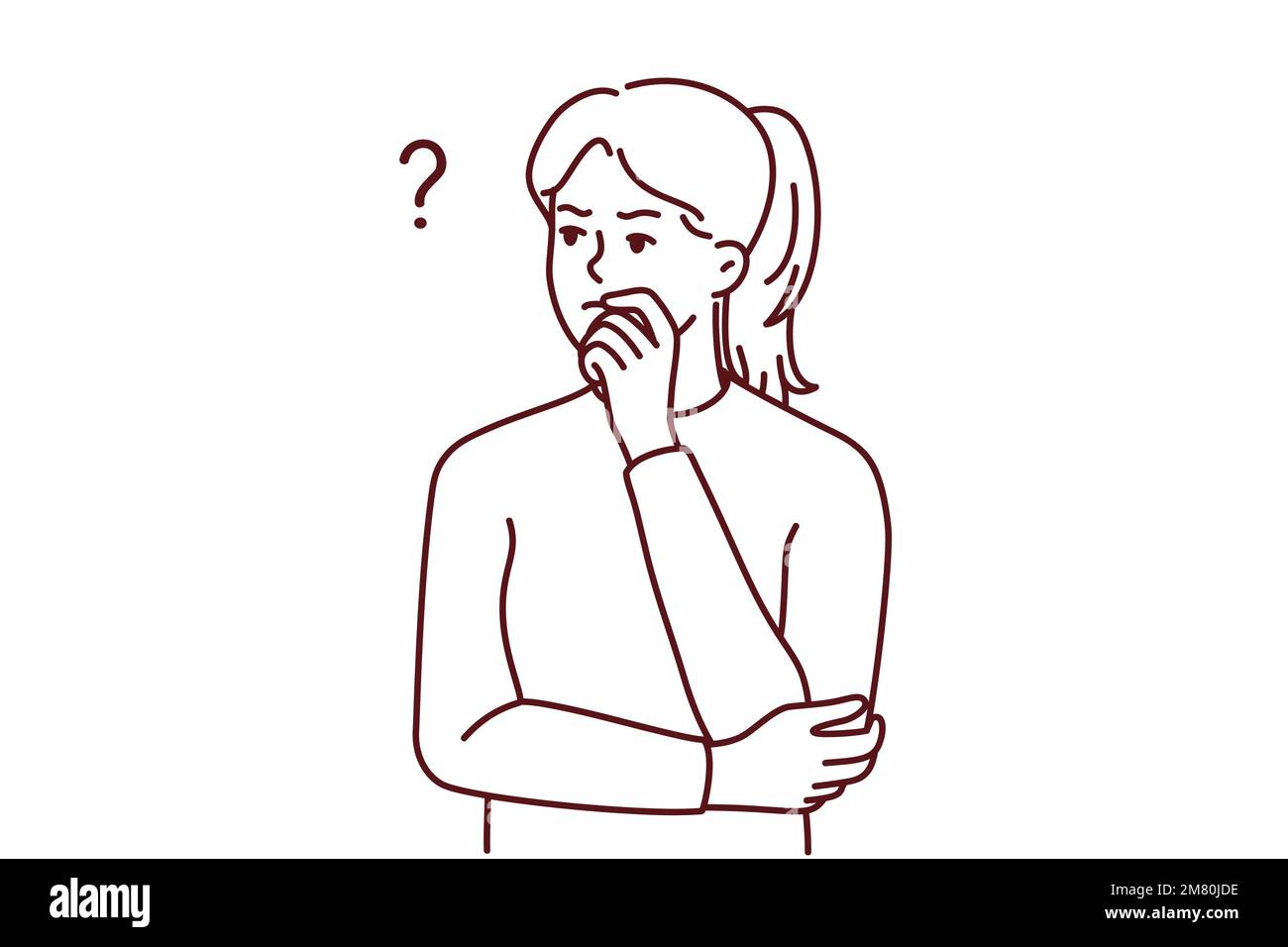 Female making survey Stock Vector Images - Alamy