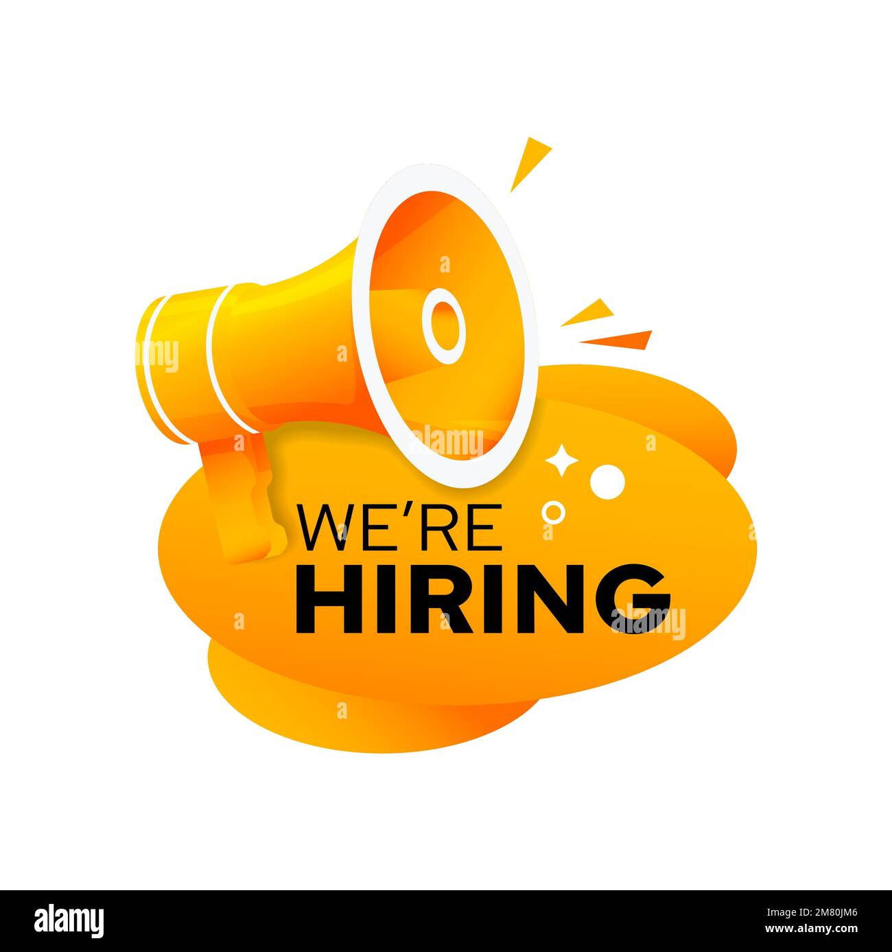 We are hiring, job offer, recruit, join our team vector icon. Vacancy ...