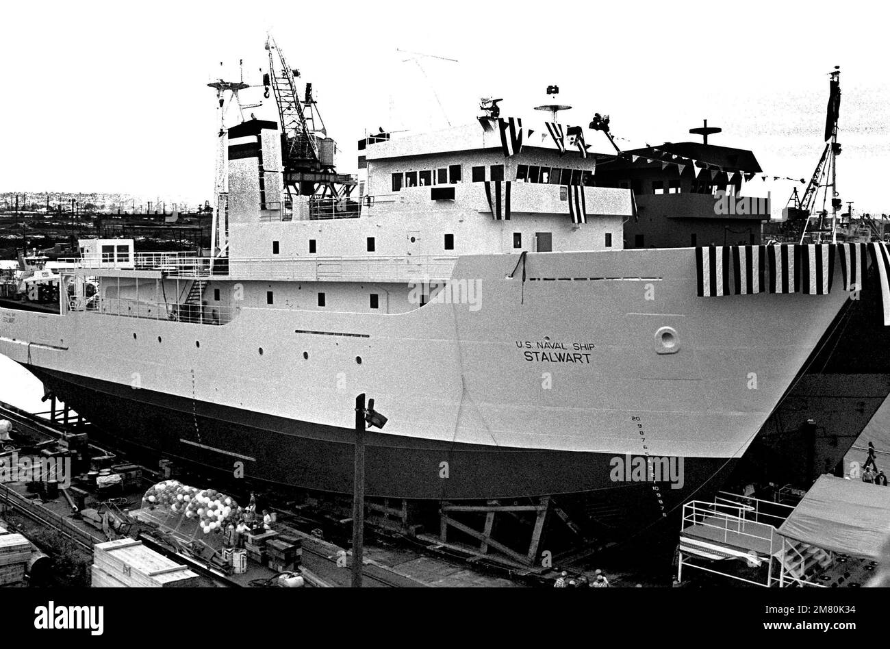 Ocean surveillance ship Black and White Stock Photos & Images - Alamy