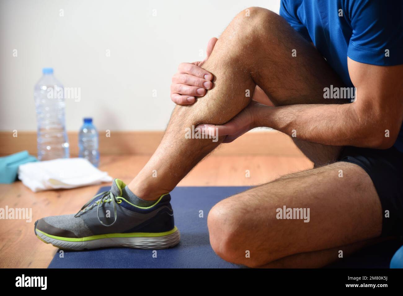 Calf fitness man home hi-res stock photography and images - Alamy