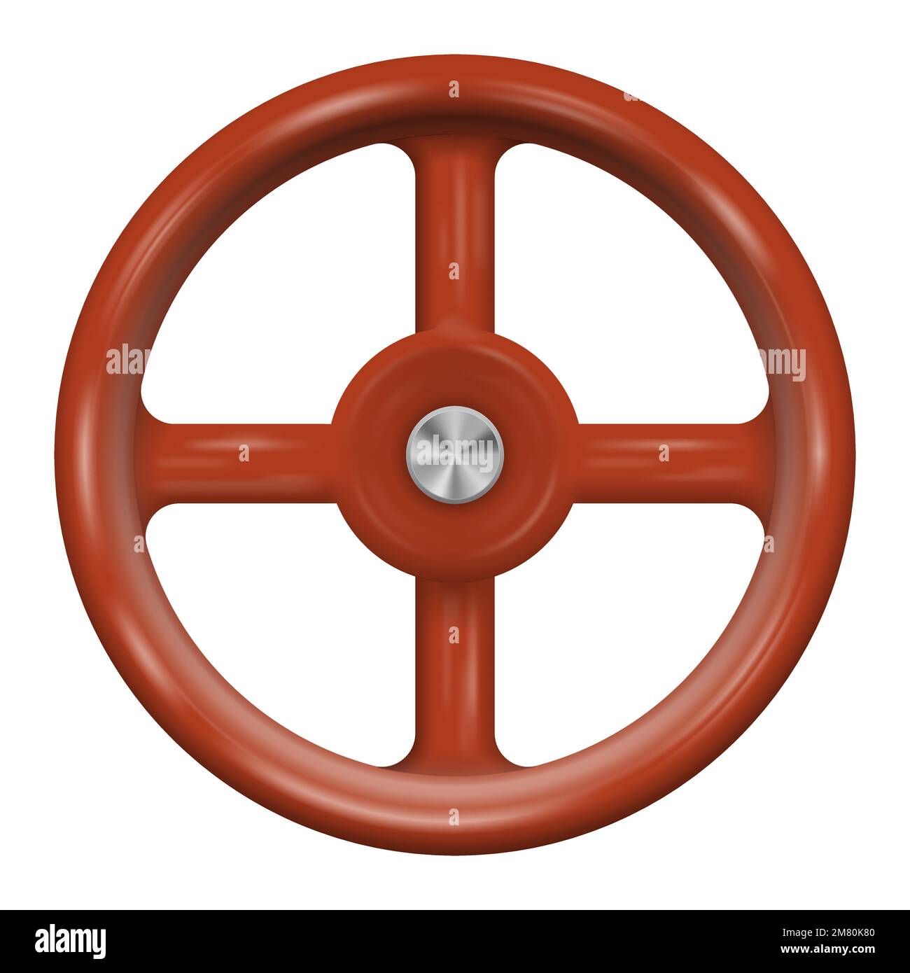 Open red gate valve. Vector illustration. Eps 10 Stock Vector Image ...