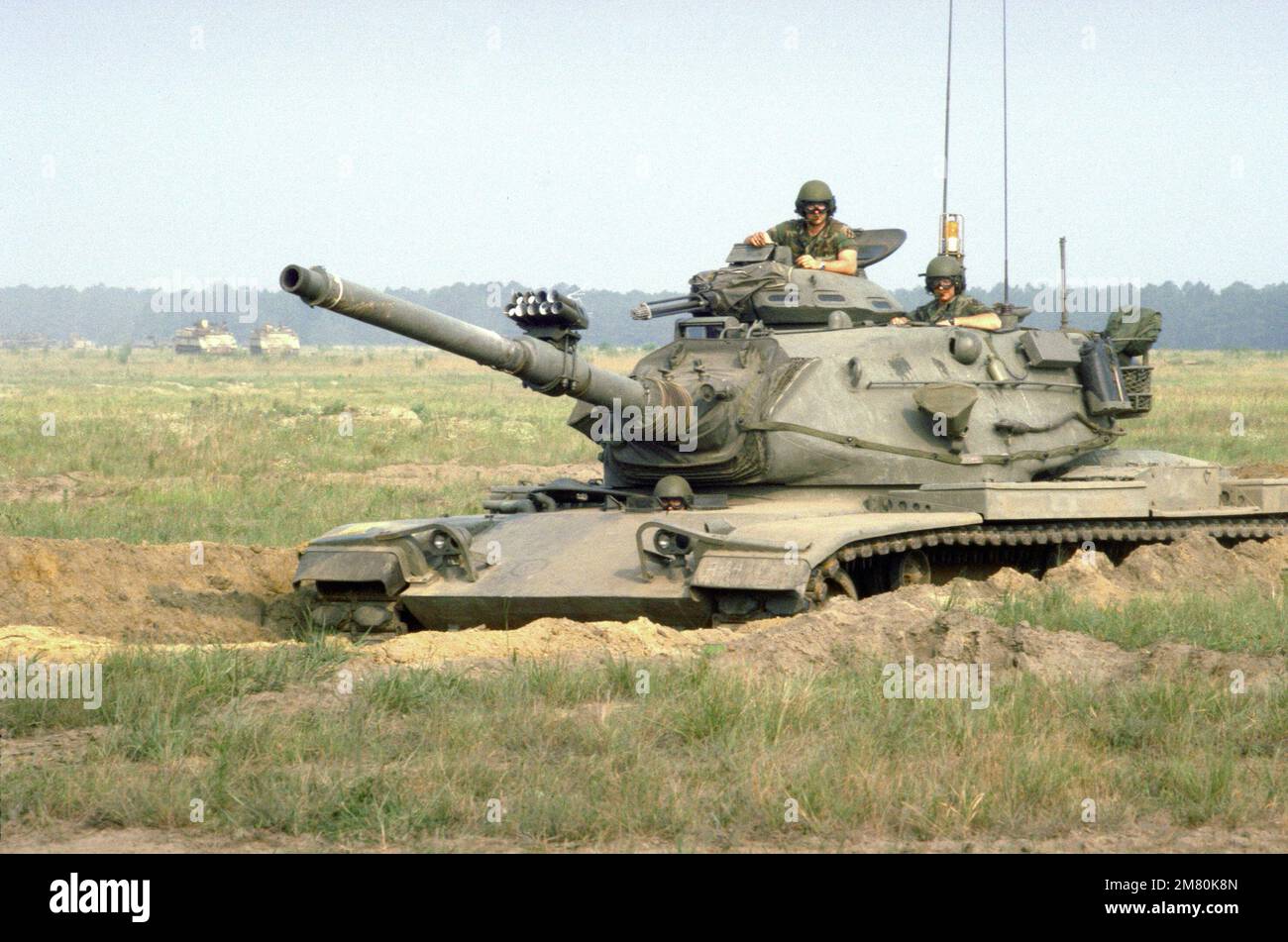 An M-60A3 main battle tank of the 1ST Bn., 108th Armor, 48th Bde ...