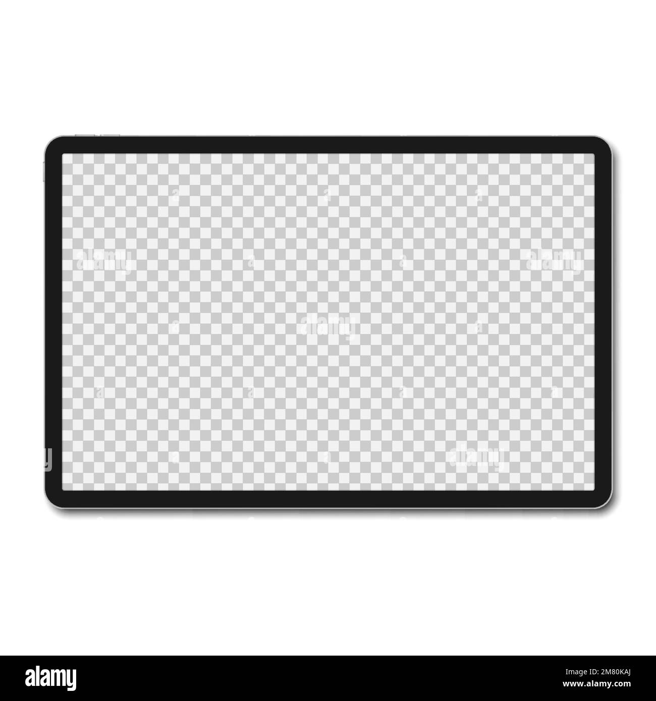 Tablet pc computer with blank screen isolated on white background ...