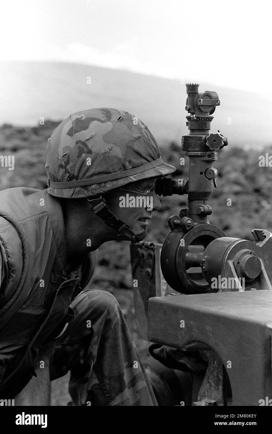 Colonel Radcliff, left, Commanding Officer of the 3rd Marine Regiment ...