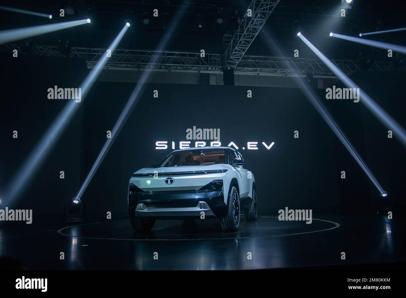 Tata Motors Unveils The Concept Suv Electric Car Sierra At The India